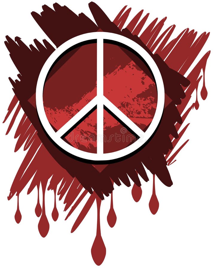 Symbole De Paix Sur Le Fond Abstrait Illustration de Vecteur ...