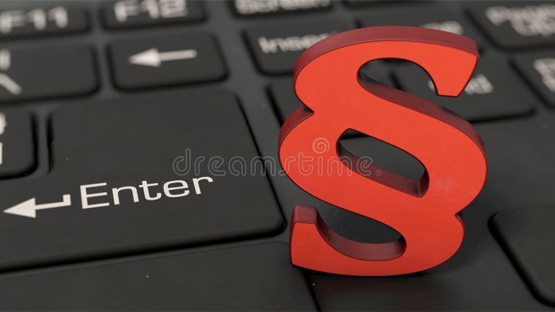 Symbole De Paragraphe Sur Le Clavier PC Photo stock - Image du ...