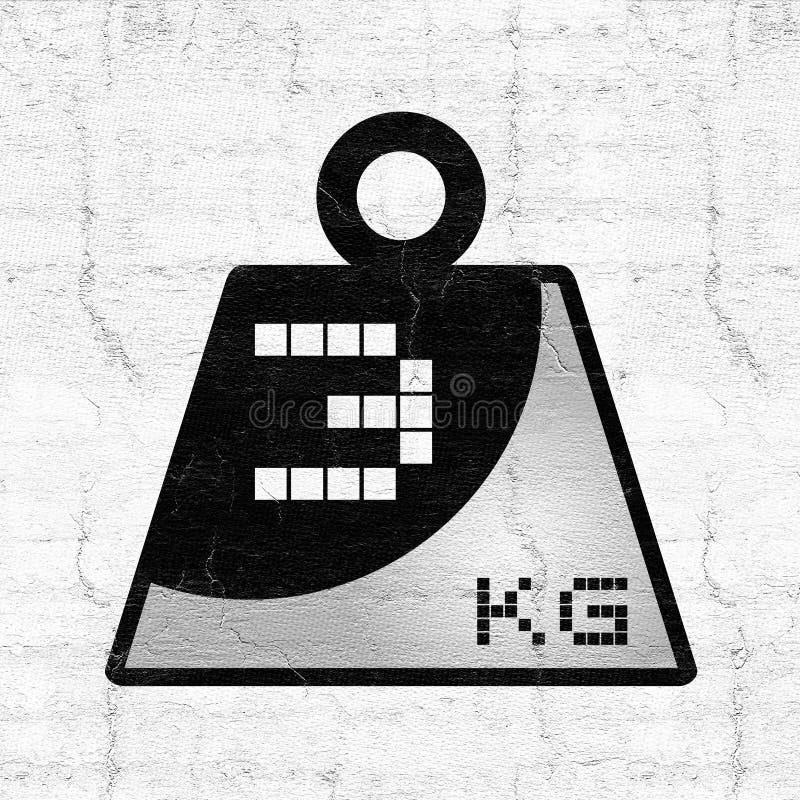 Symbole de poids illustration stock. Illustration du livres - 99550744