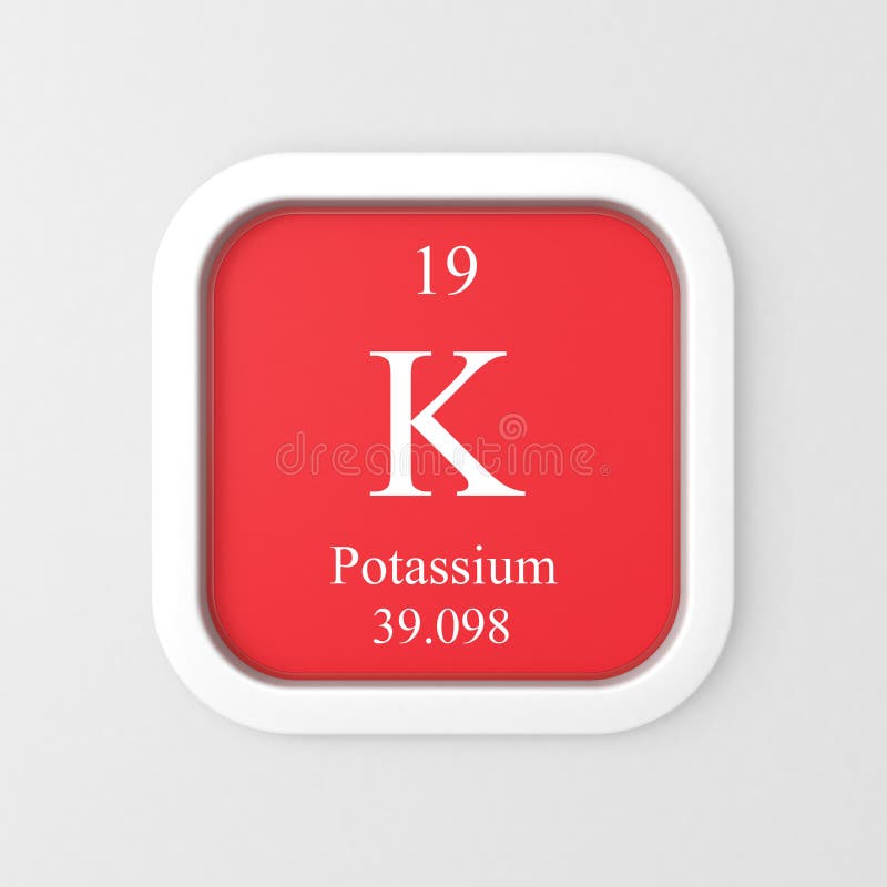Symbole De Potassium De Table Périodique Illustration Stock ...
