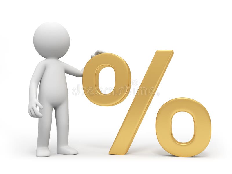 Symbole de pour cent illustration stock. Illustration du commerce ...