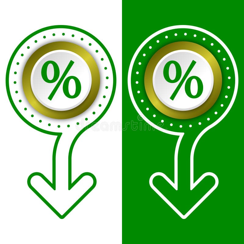 Symbole de pour cent illustration de vecteur. Illustration du ...