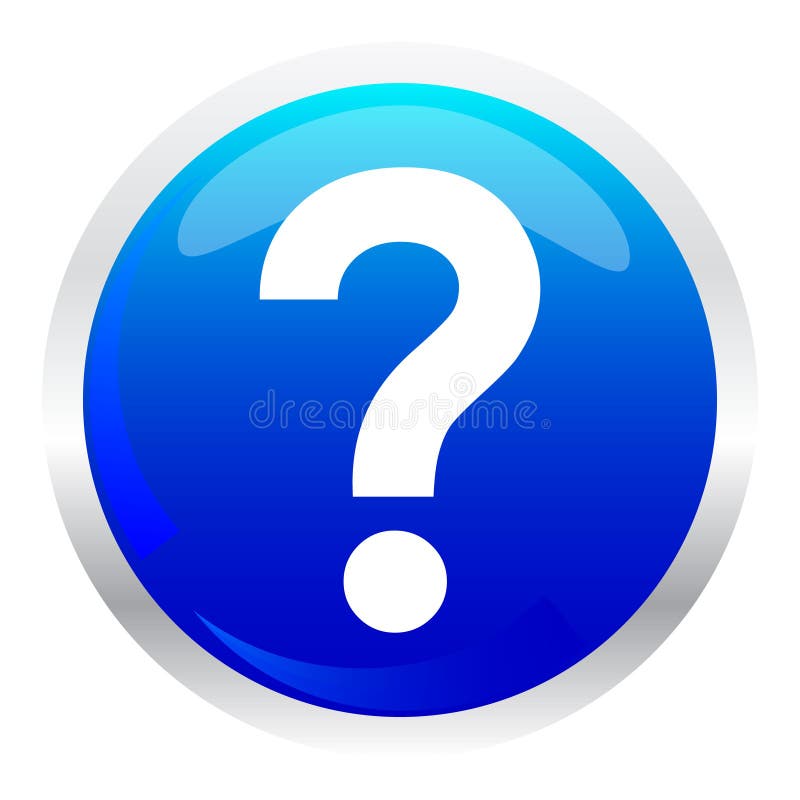 Symbole De Question De Bouton Illustration de Vecteur - Illustration du ...