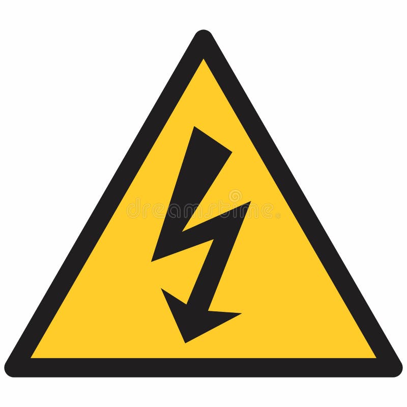 Symbole De Risque électrique Illustration Stock - Illustration du ...