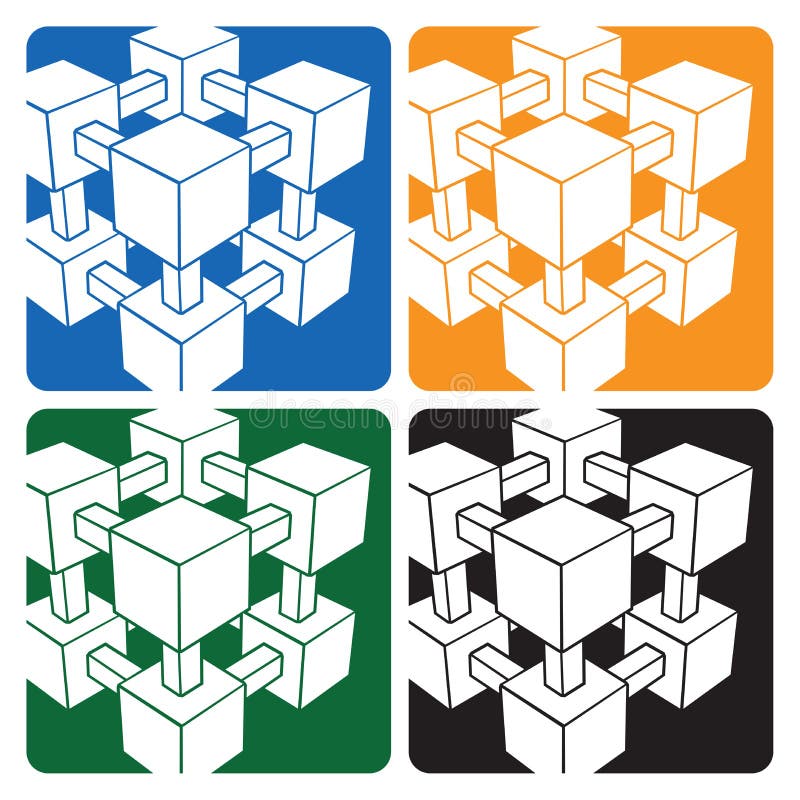 Symbole de structure illustration de vecteur. Illustration of cubes ...