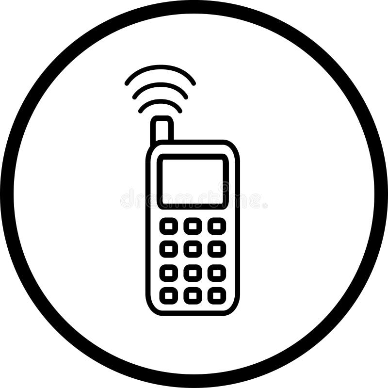 Symbole De Téléphone Portable Illustration de Vecteur - Illustration du ...