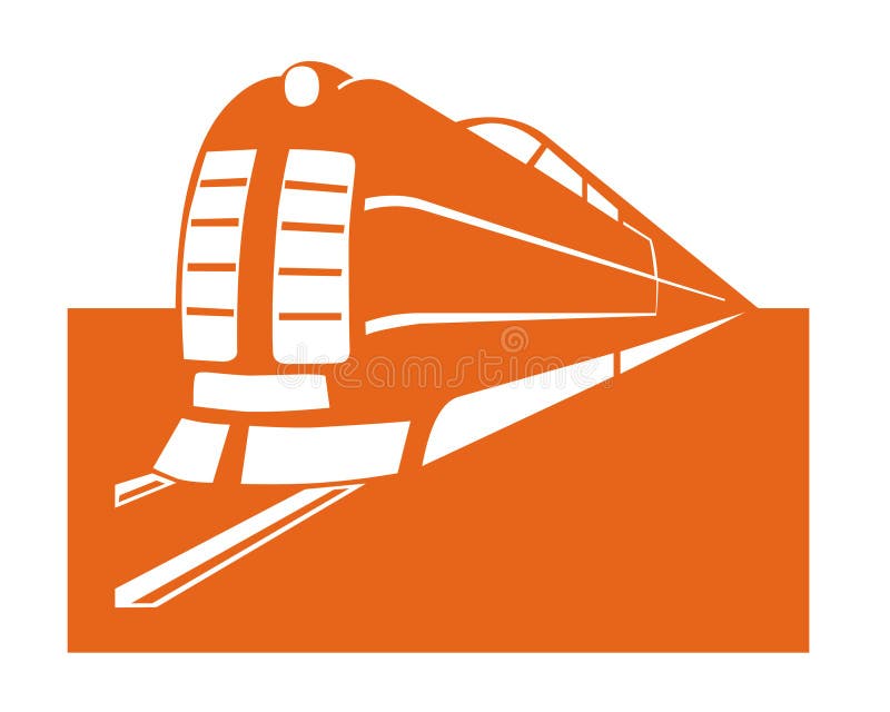 Symbole de train illustration stock. Illustration du blanc - 7456525