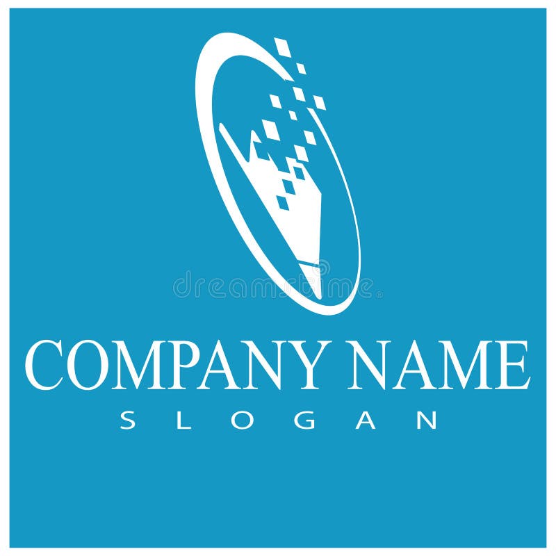 Dessin De Symbole Vectoriel De Logo De Crayon Illustration de Vecteur ...