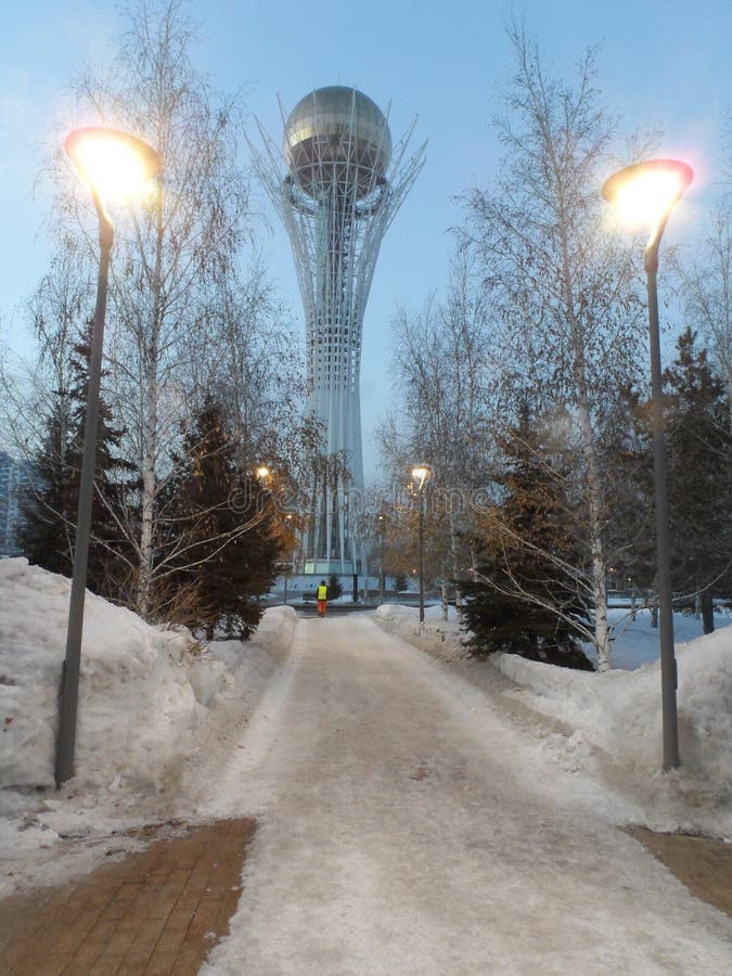 Symbole De Ville - Baiterek Photo éditorial - Image du centre ...