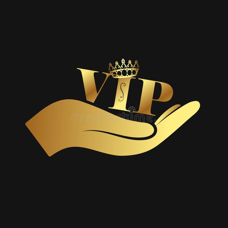 Symbole d'or de VIP illustration stock. Illustration du logo - 27031578