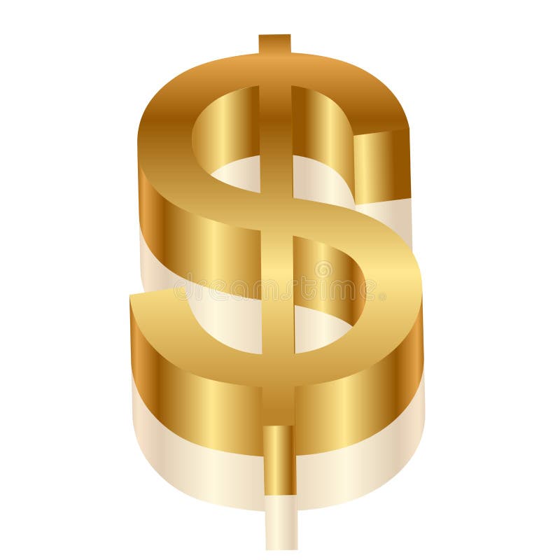 Symbole du dollar illustration de vecteur. Illustration du américain ...