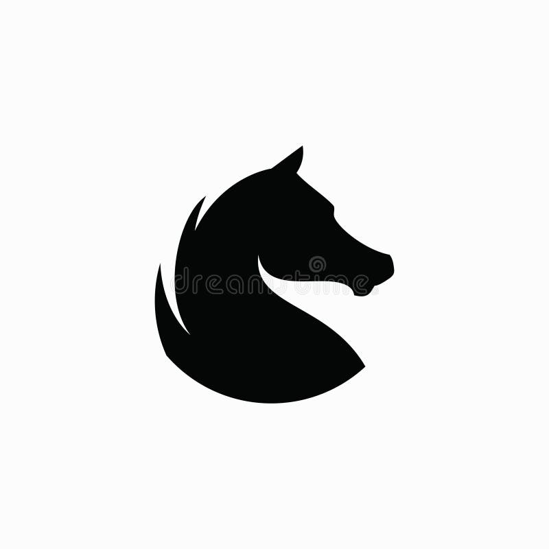 Symbole Du Logo Du Cheval Abstrait Dessin Vectoriel Illustration de ...