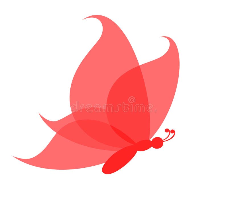 Symbole Du Papillon Stylisé. Illustration de Vecteur - Illustration du ...