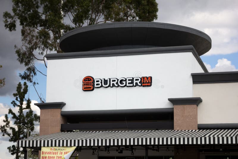 Symbole Du Restaurant BurgerIM Photo stock éditorial - Image du carte ...