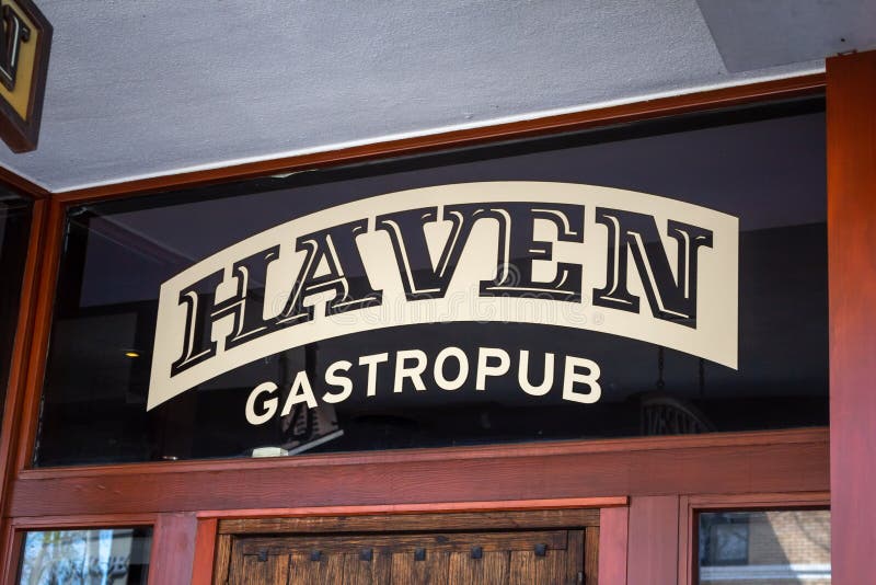 Symbole Du Restaurant Haven Gastropub Photo éditorial - Image du bruit ...