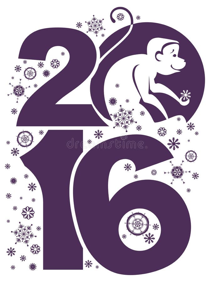 Symbole du singe 2016 illustration stock. Illustration du japonais ...