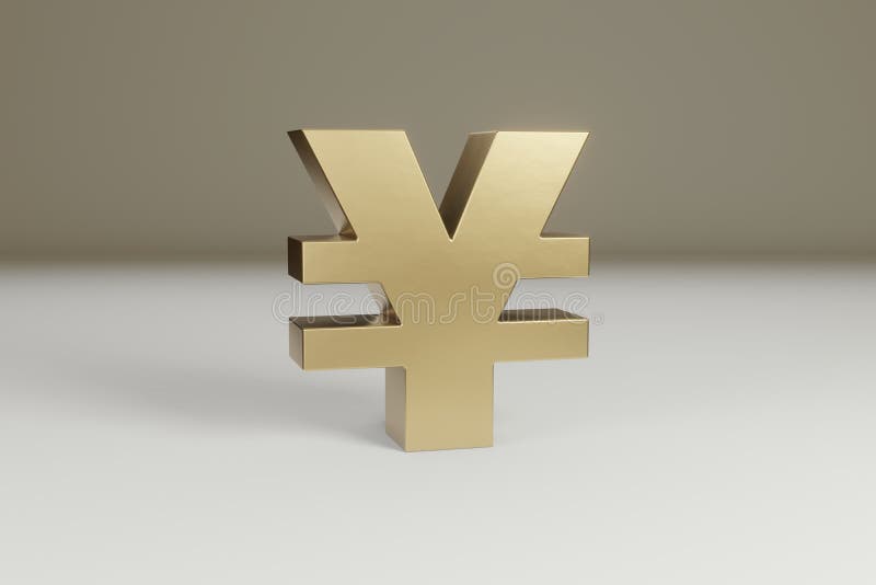 Symbole du yen japonais 3d illustration stock. Illustration du blanc ...