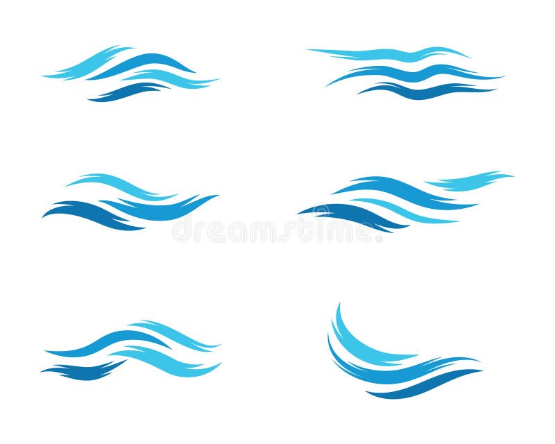 Symbole Et Icône Logo Template De Vague Illustration de Vecteur ...