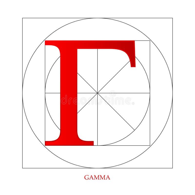 Graphismes - Gamma Grec De Symbole Illustration de Vecteur ...