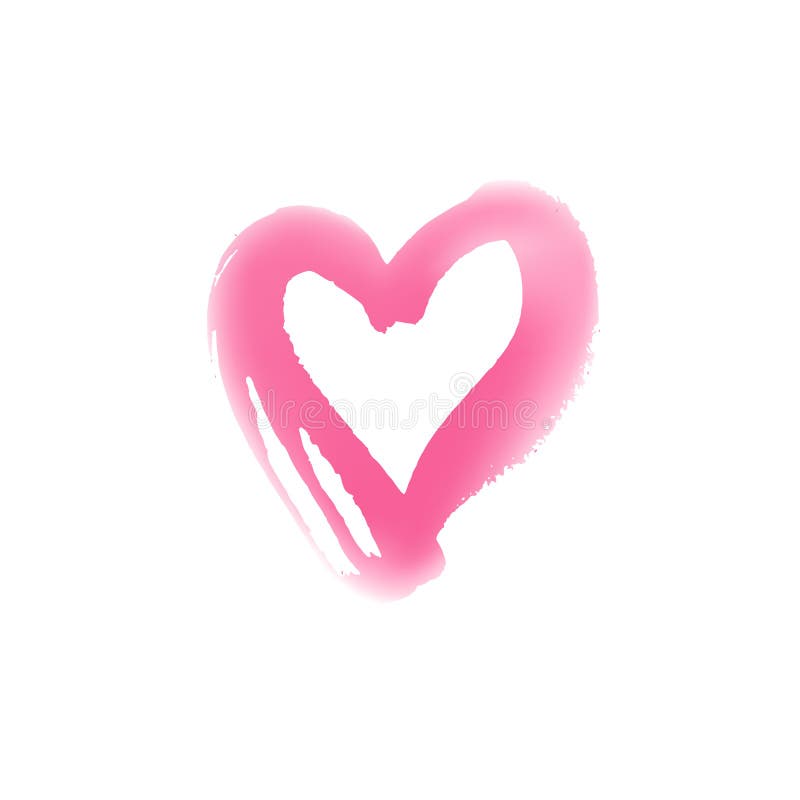 Symbole grunge de coeur illustration de vecteur. Illustration du grunge ...