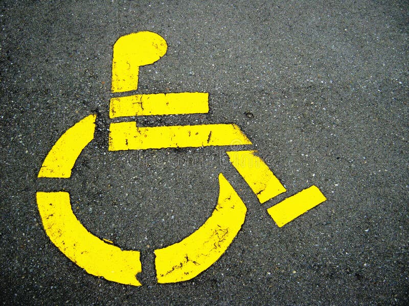 Symbole handicapé photo stock. Image du signe, forme, supports - 2594134