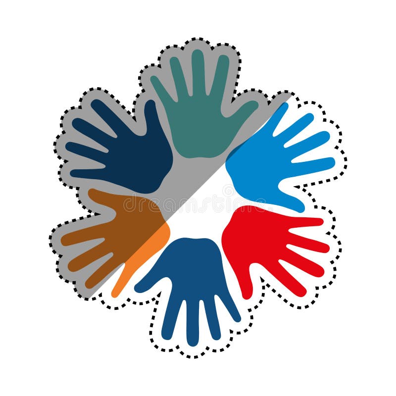 Symbole humain de main illustration stock. Illustration du geste - 84679022