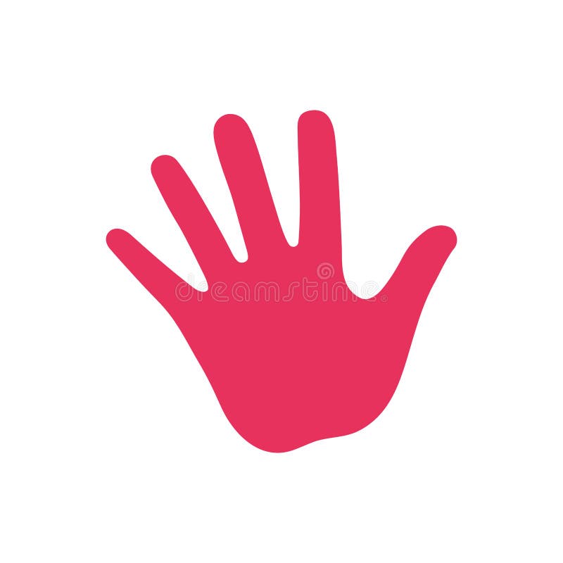 Symbole humain de main illustration stock. Illustration du personne ...