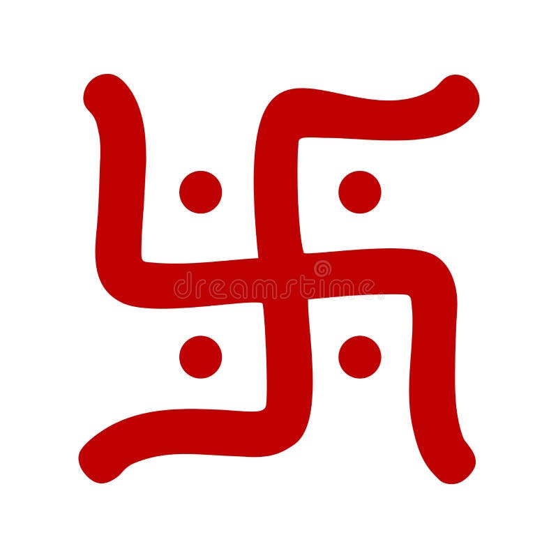 Symbole indou de svastika illustration stock. Illustration du jaune ...