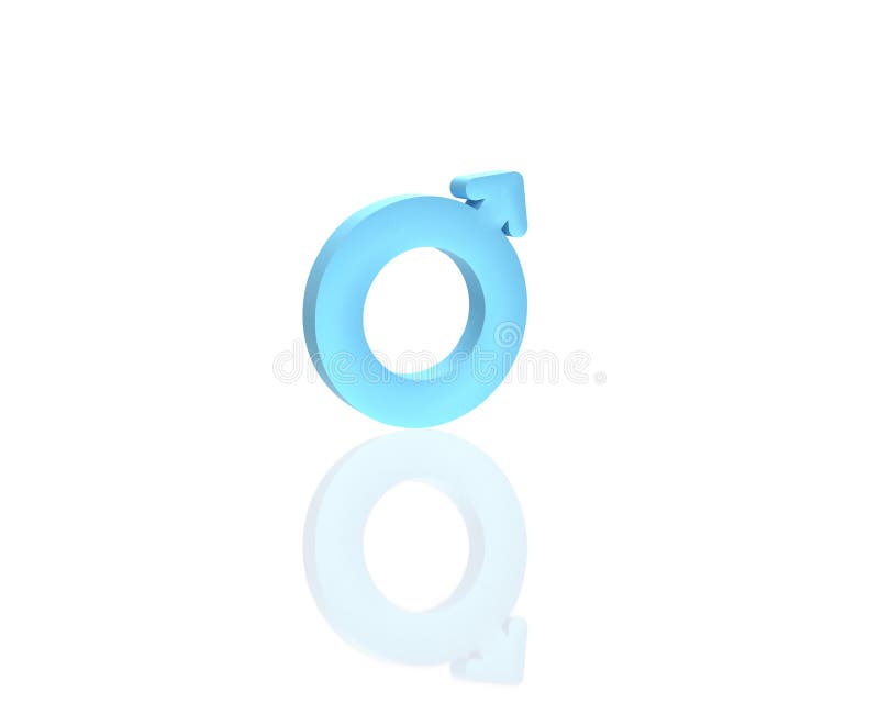 Symbole Masculin Sur Fond Blanc Illustration Stock Illustration Du