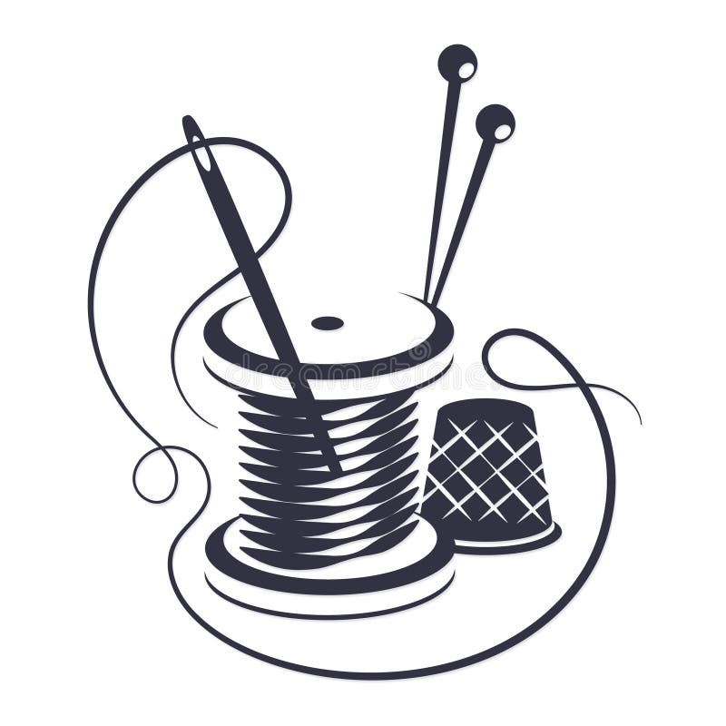 Symbole pour la couture illustration de vecteur. Illustration du ...