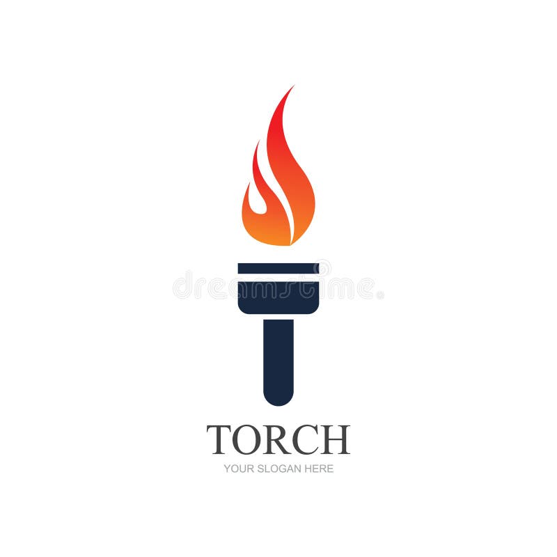 Symbole Vectoriel Du Logo De Torche Illustration Conception ...