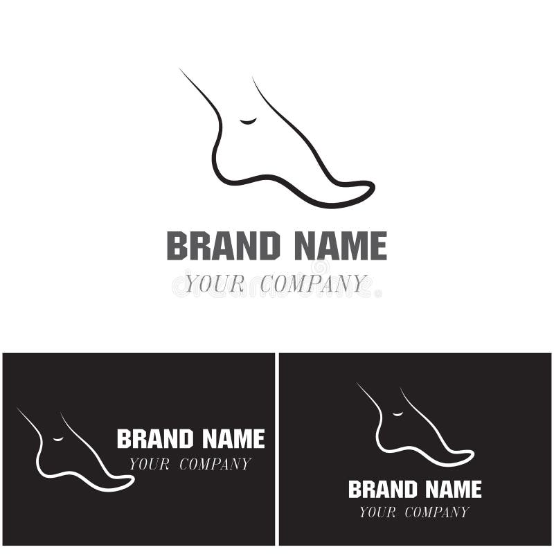 Symbole Vectoriel Du Logo Du Pied Illustration de Vecteur ...