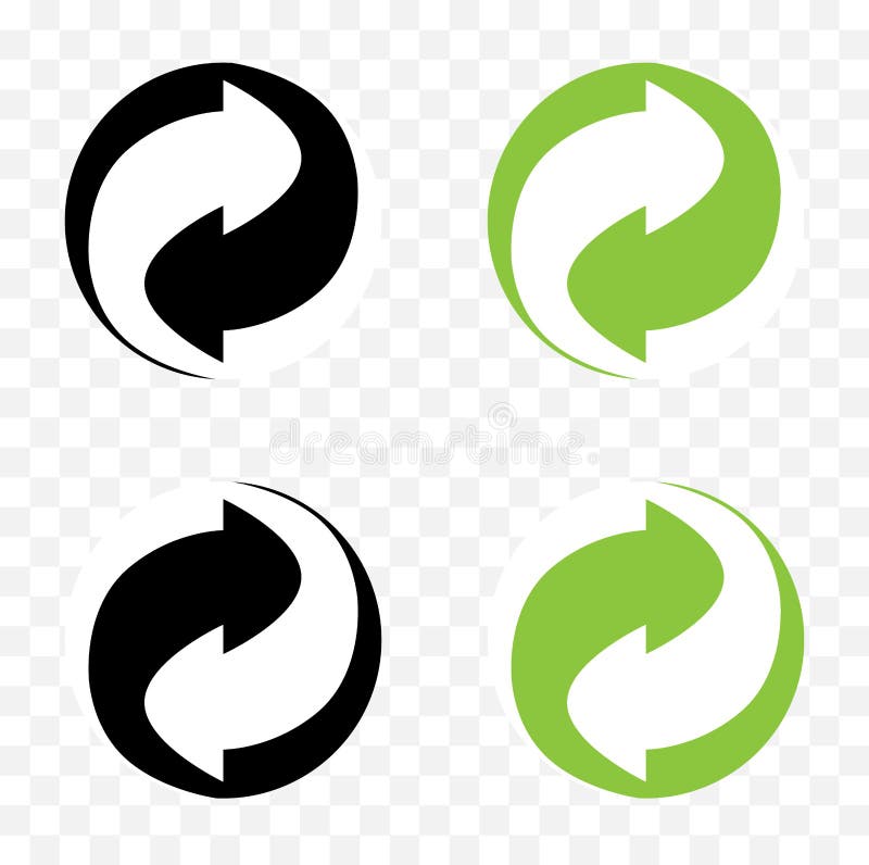 Symbole vert de point illustration de vecteur. Illustration du cycle ...