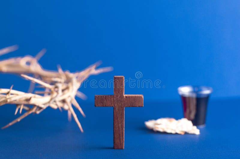 Symbolen Van Christendom En De Heilige Communie Stock Foto - Image of ...