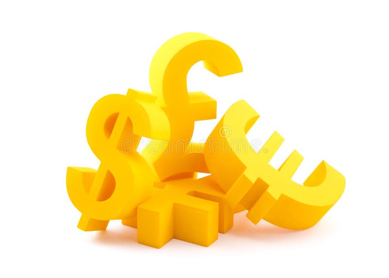 Symboler av valuta fotografering för bildbyråer. Bild av utbyte - 30414949