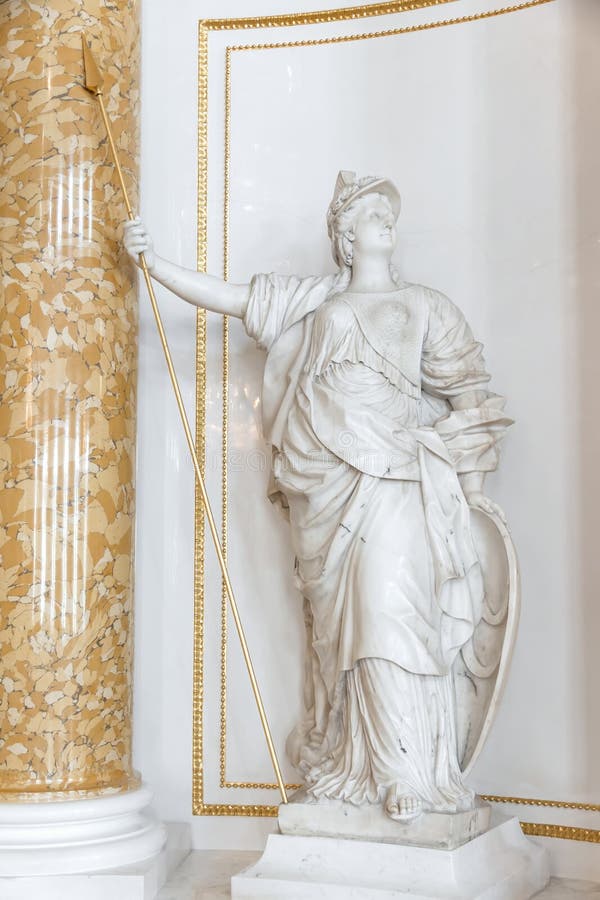 Symboler I Konster - Staty Av Athena. Arkivfoto - Bild av missbruk ...