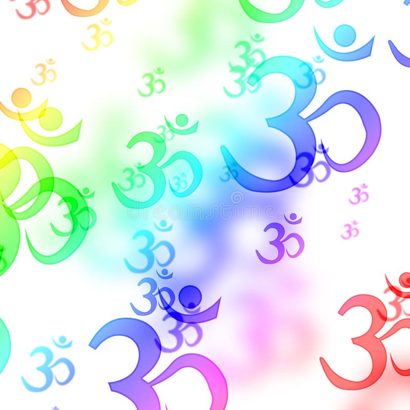Symboles d'aum de l'OM illustration stock. Illustration du indou - 9945581