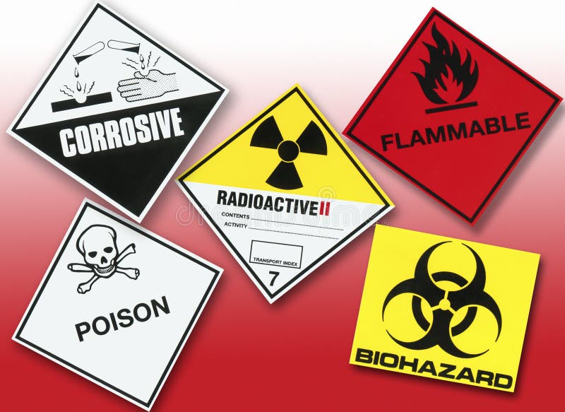 Symboles D'Avertissement De Danger Illustration Stock - Illustration du ...