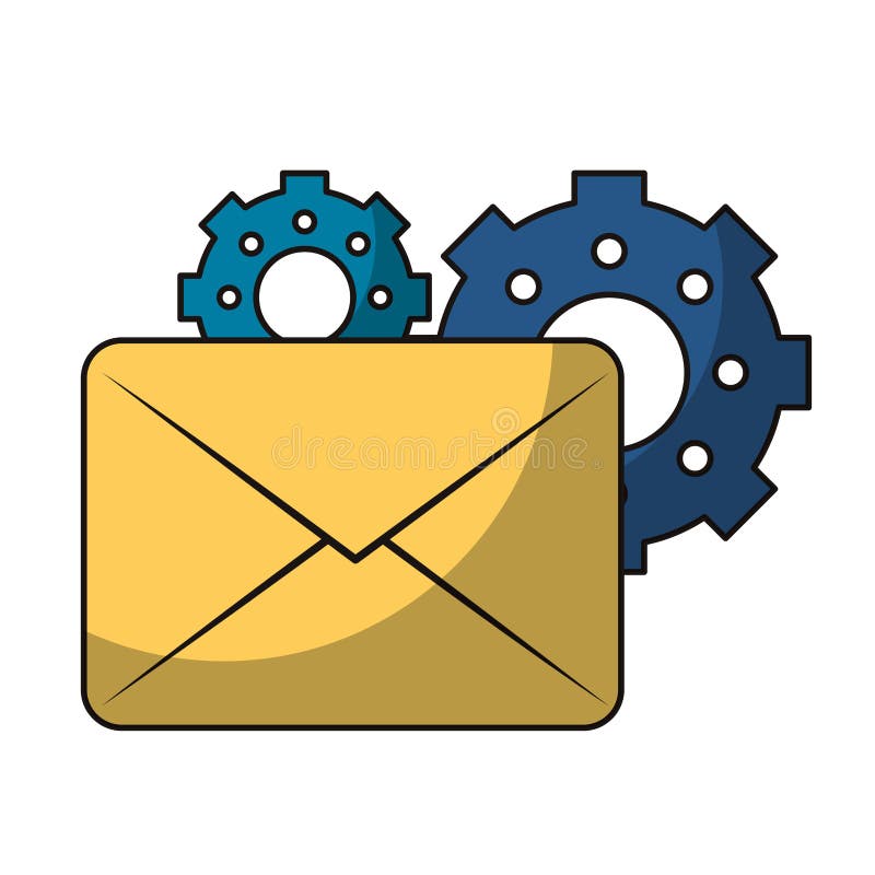 Symboles D'email Et De Vitesses Illustration de Vecteur - Illustration ...