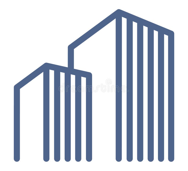 Symbole des immeubles illustration de vecteur. Illustration of image ...