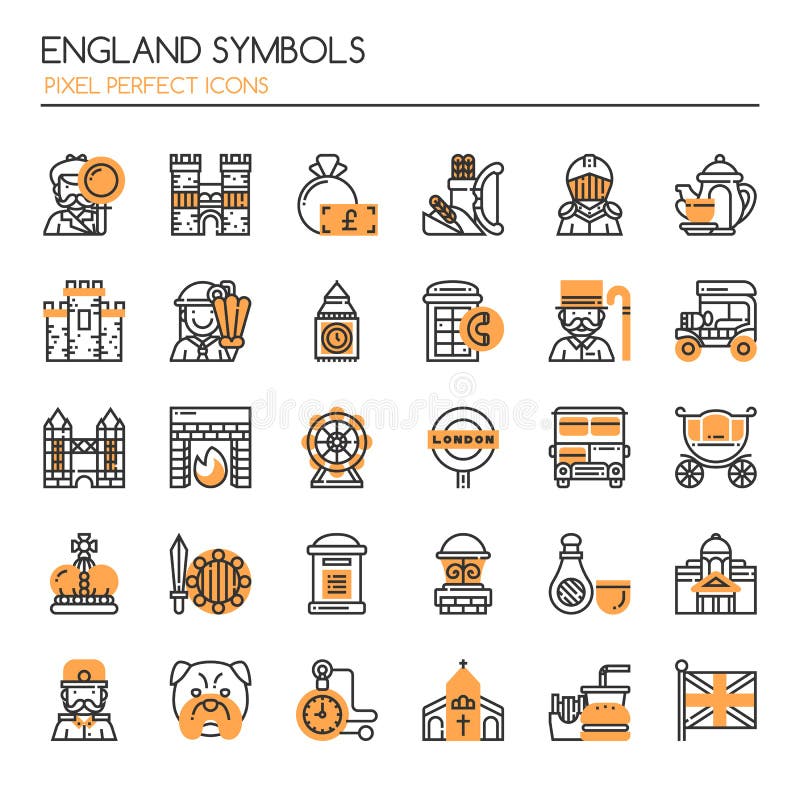 Symboles de l'Angleterre photo éditorial. Illustration du cuvette ...