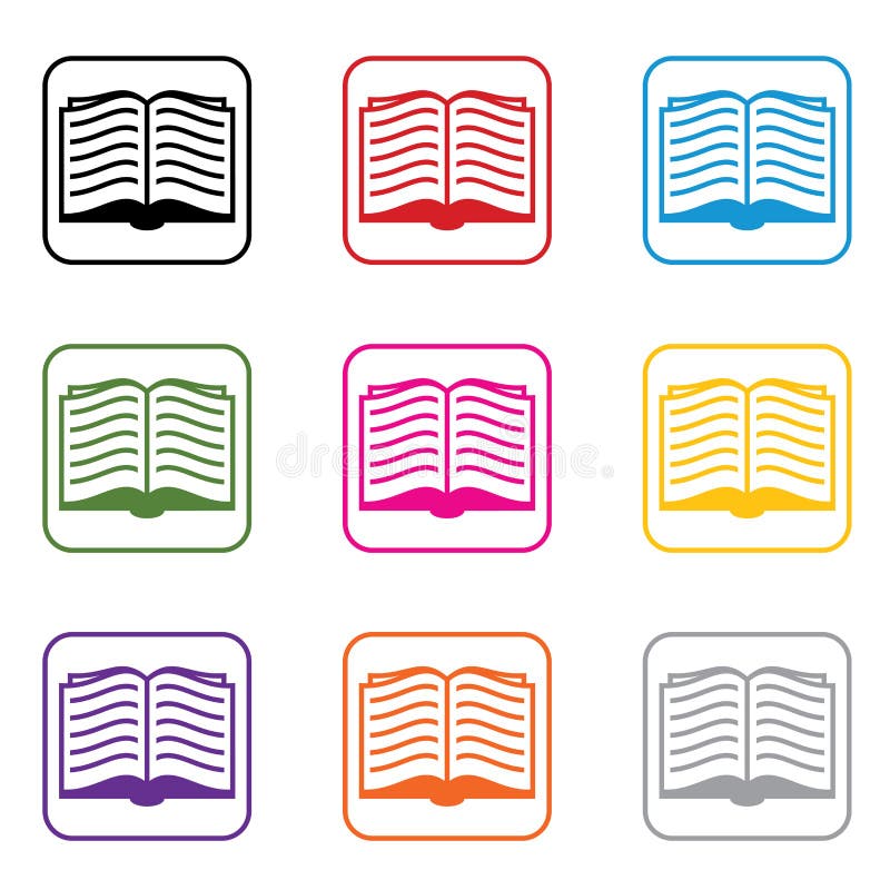 Symboles De Livre De Vecteur Illustration de Vecteur - Illustration du ...