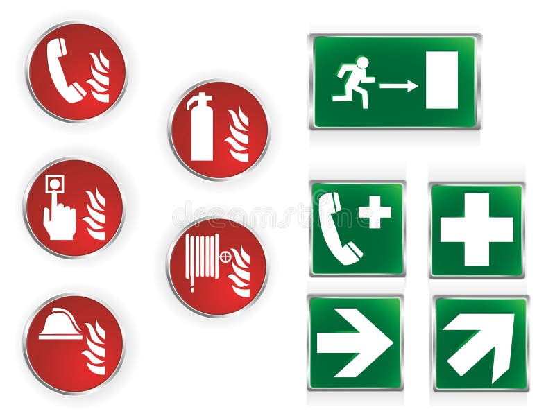 Signe de sortie de secours illustration de vecteur. Illustration du ...