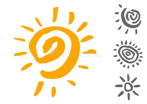 Symboles de Sun illustration de vecteur. Illustration du symétrie - 8419761