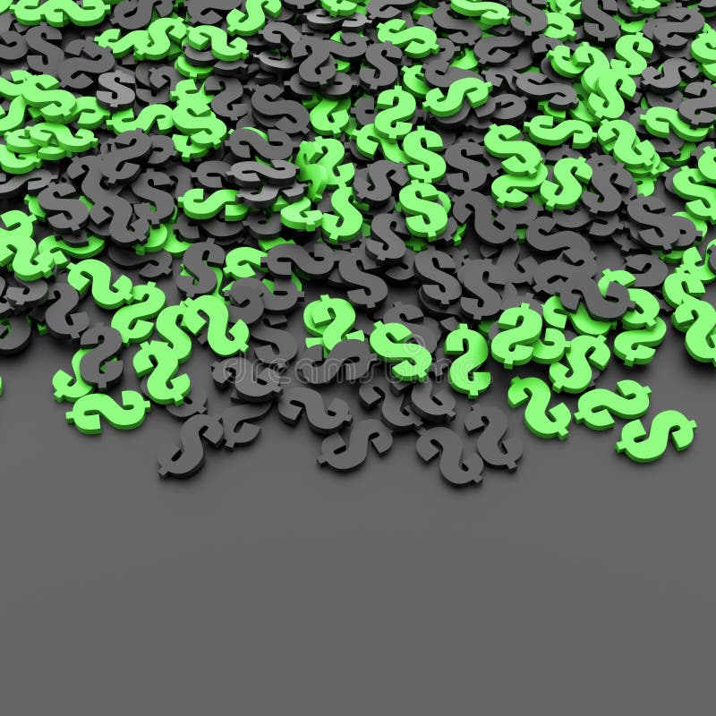 Symboles dollar illustration stock. Illustration du numérique - 115428449