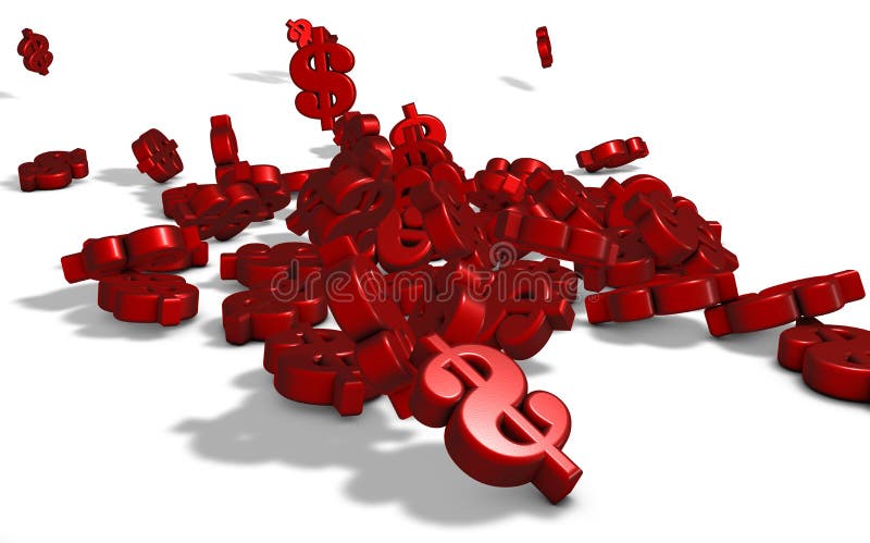 Symboles du dollar illustration stock. Illustration du finances - 108007228