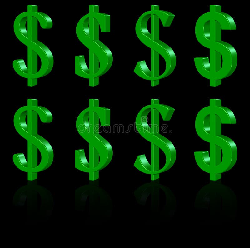 Symboles du dollar illustration stock. Illustration du bancaire - 48753275