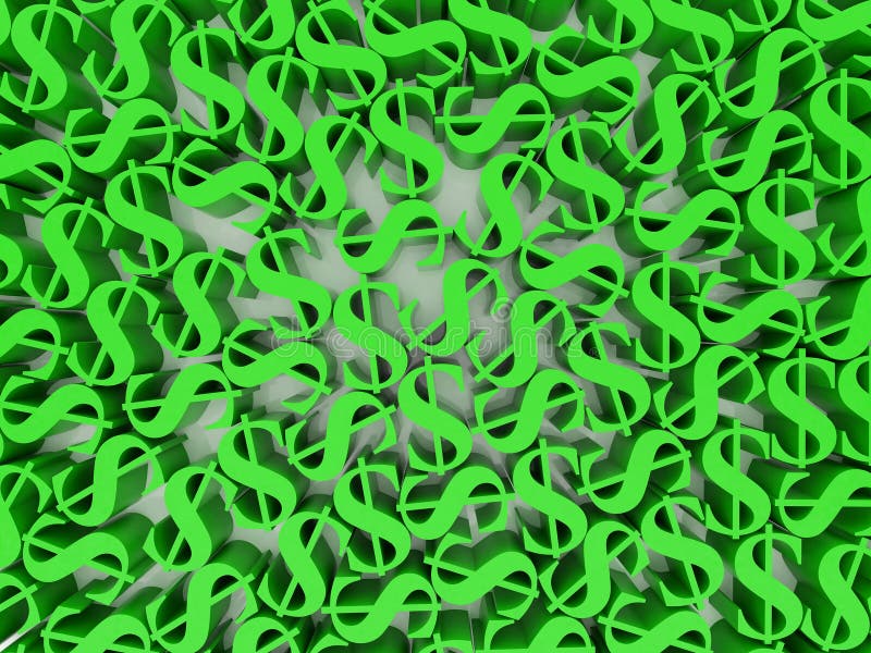 Symboles du dollar illustration stock. Illustration du devise - 80392560