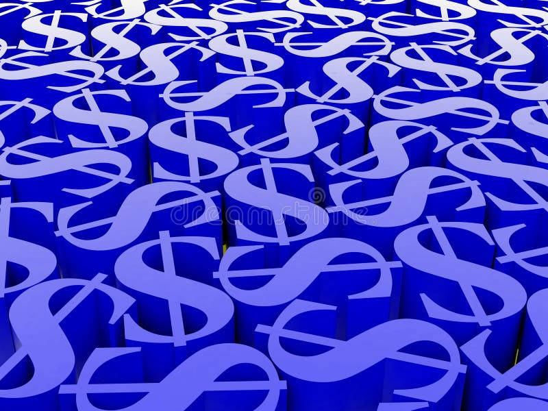 Symboles du dollar illustration stock. Illustration du repère - 96484555