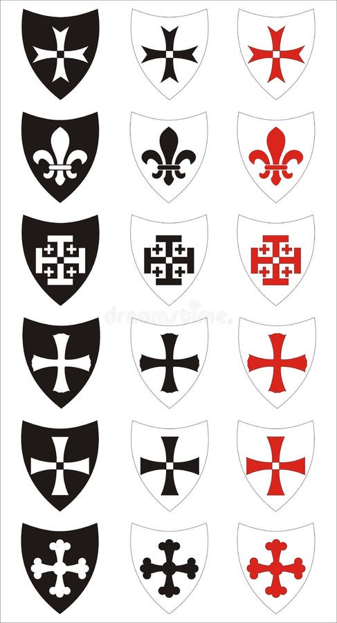 Symboles héraldiques illustration de vecteur. Illustration du ...